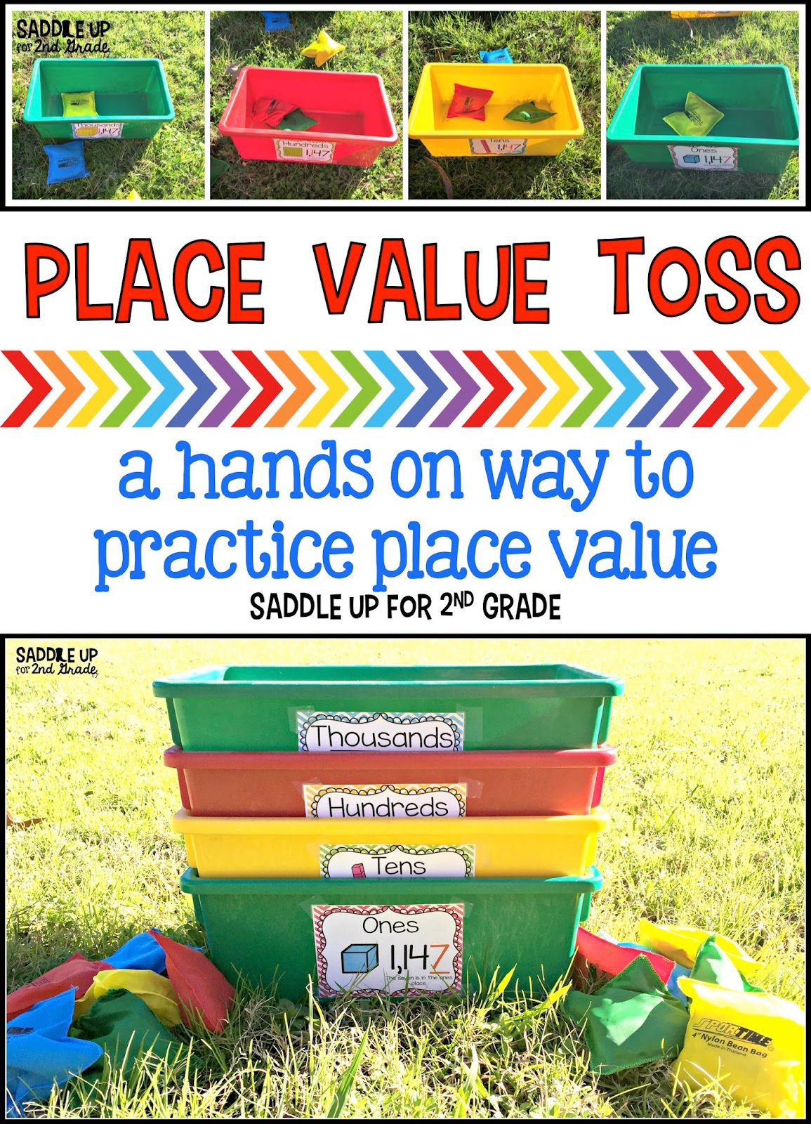 Activities for Place Value: Place Value Toss!