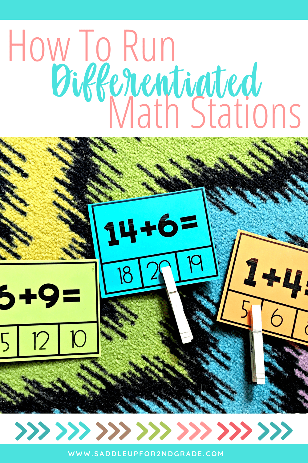 How to Run Differentiated Math Stations - Saddle Up for 2nd Grade