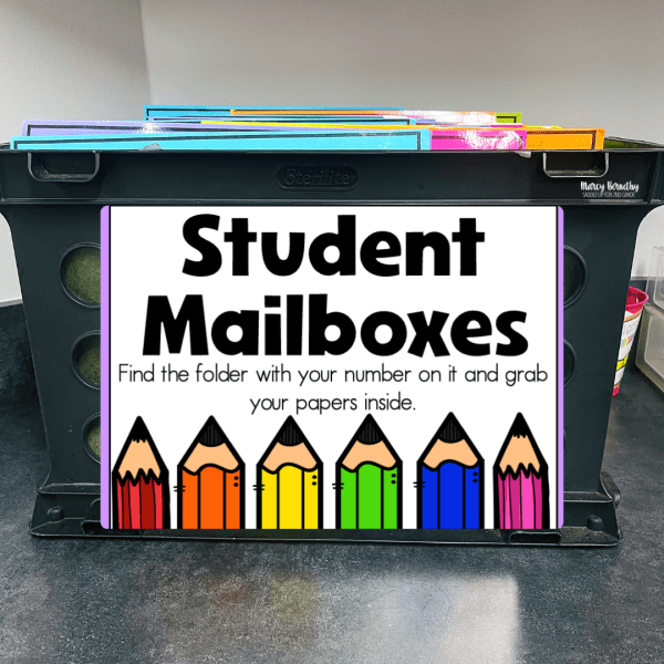 How to Use Student Mailboxes to Control the Paper Chaos | Easy DIY ...