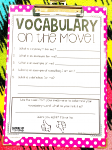 Vocabulary Games for Any Word List