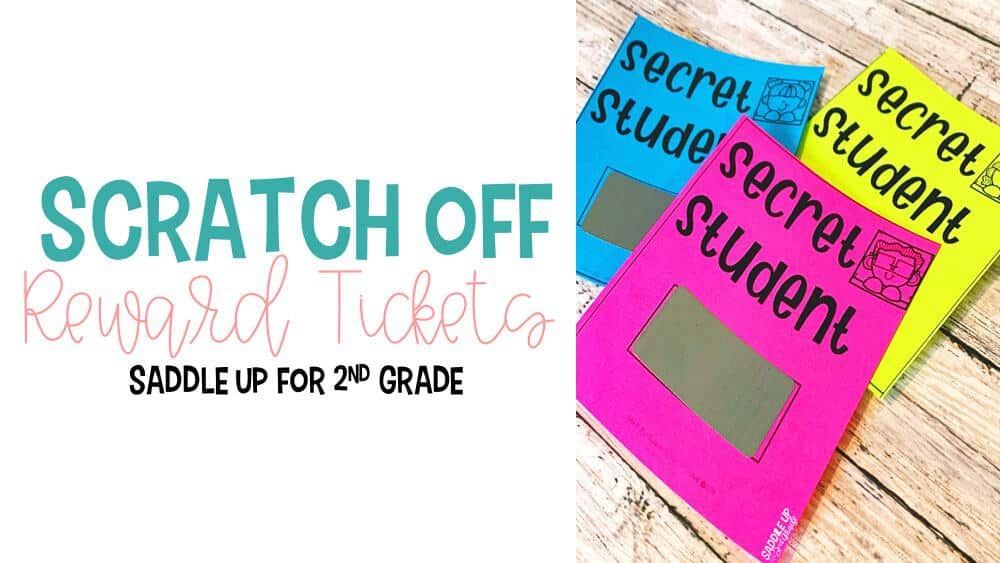 Classroom Management Reward Scratch Off Tickets