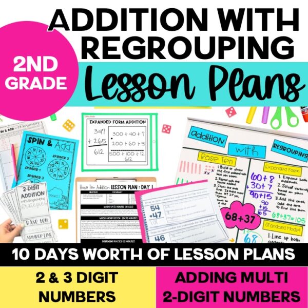 Addition with Regrouping: Easy to Implement Lesson Plans and Activities ...