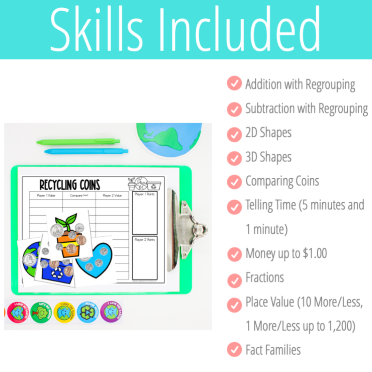 April Math Centers for 2nd Grade | Spring Math Centers Activities