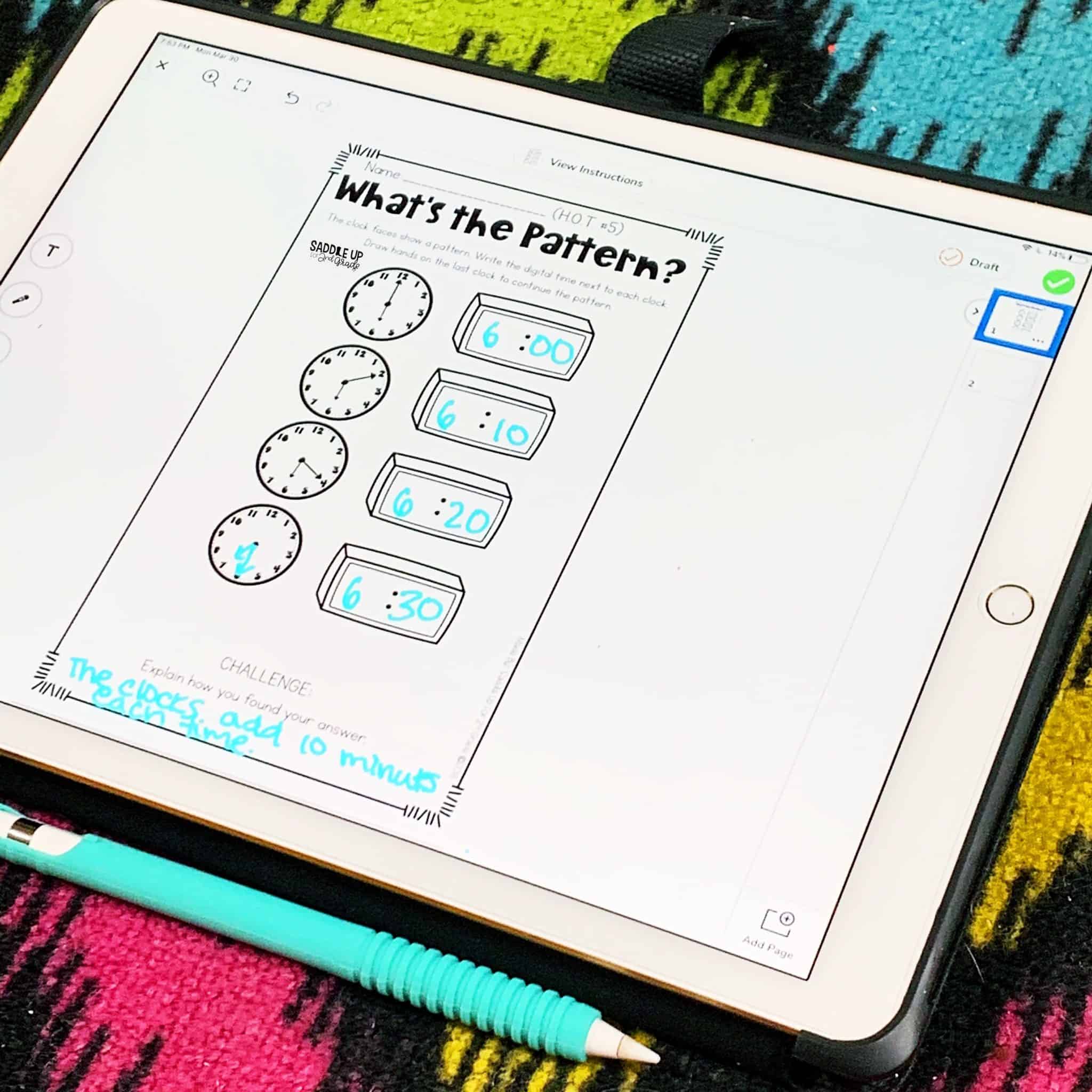 How to Use PDF Documents in SeeSaw - Saddle Up for 2nd Grade