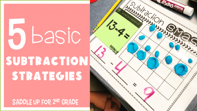 Five Subtraction Math Fact Strategies for Primary Learners