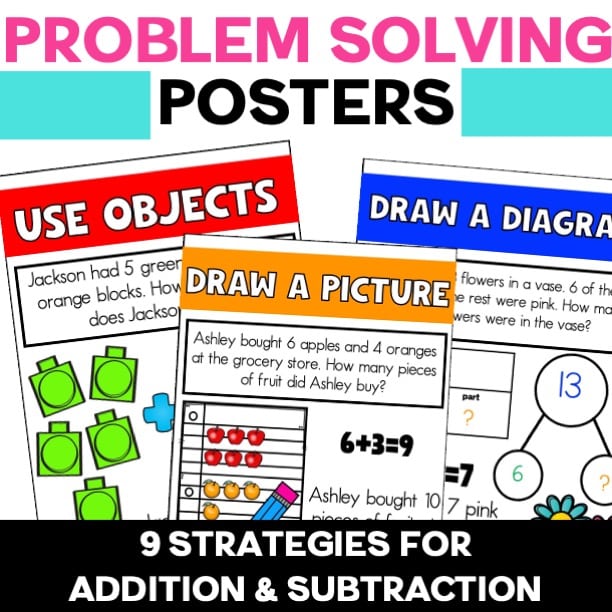 Problem Solving Strategies in Math: 3 Reads Strategy