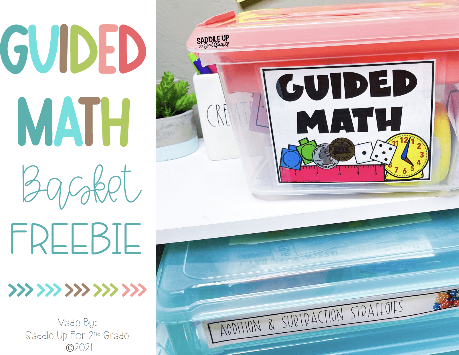 Guided Math Basket for Small Group Instruction - Saddle Up for 2nd Grade