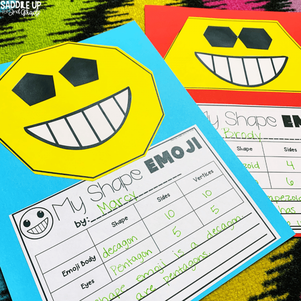 2D Shapes Geometry Activities - Saddle Up for 2nd Grade