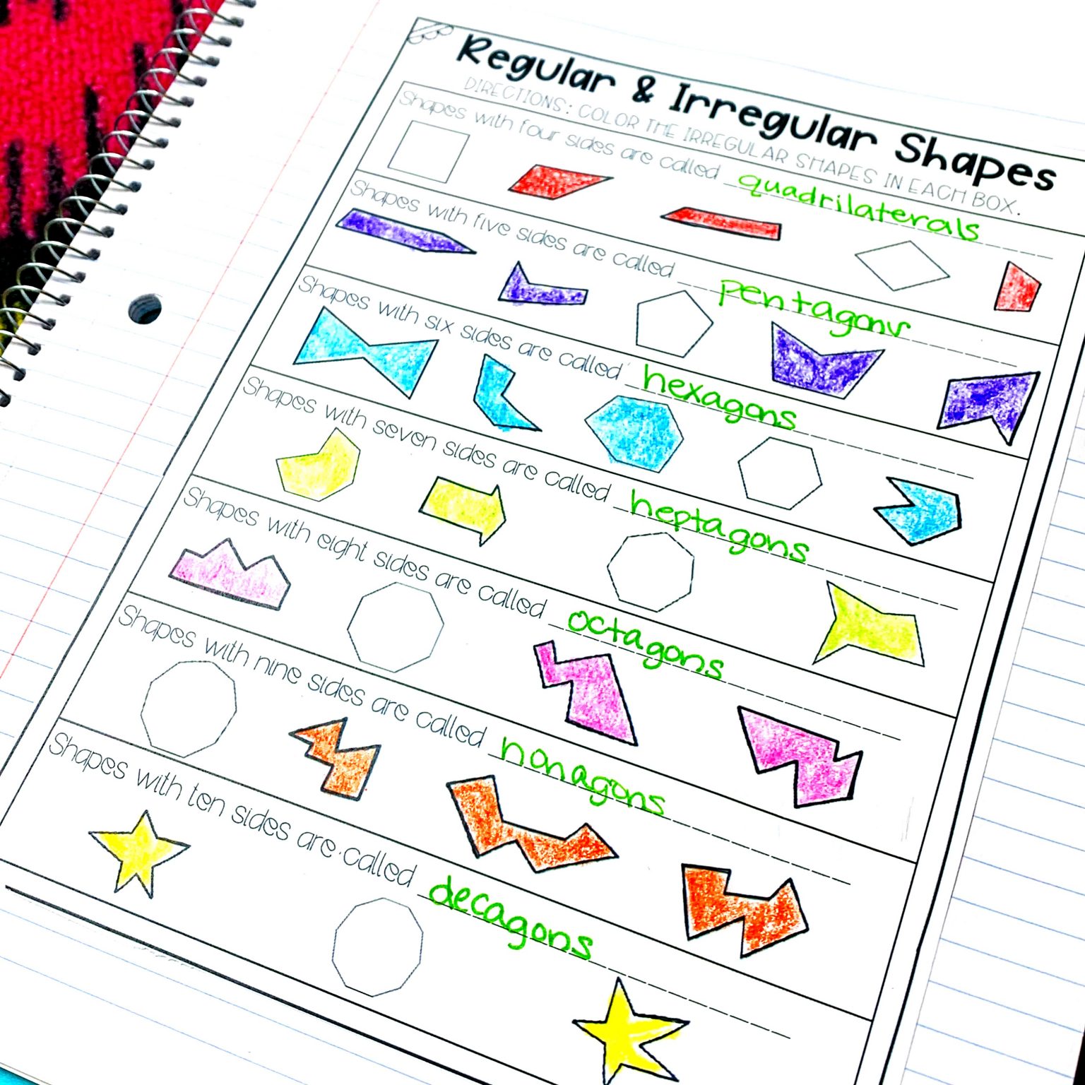 2D Shapes Geometry Activities - Saddle Up for 2nd Grade