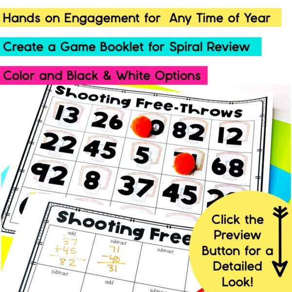 March Basketball Math Activities - March Mathness Resources