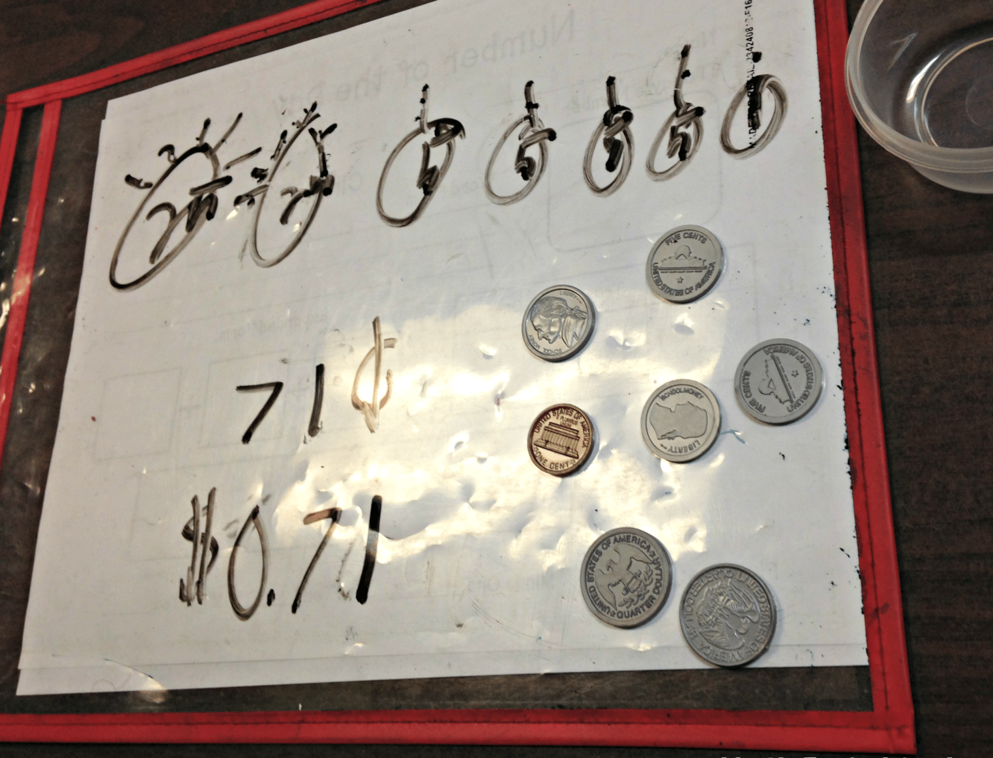Free Money Cups Activity For 2nd Grade