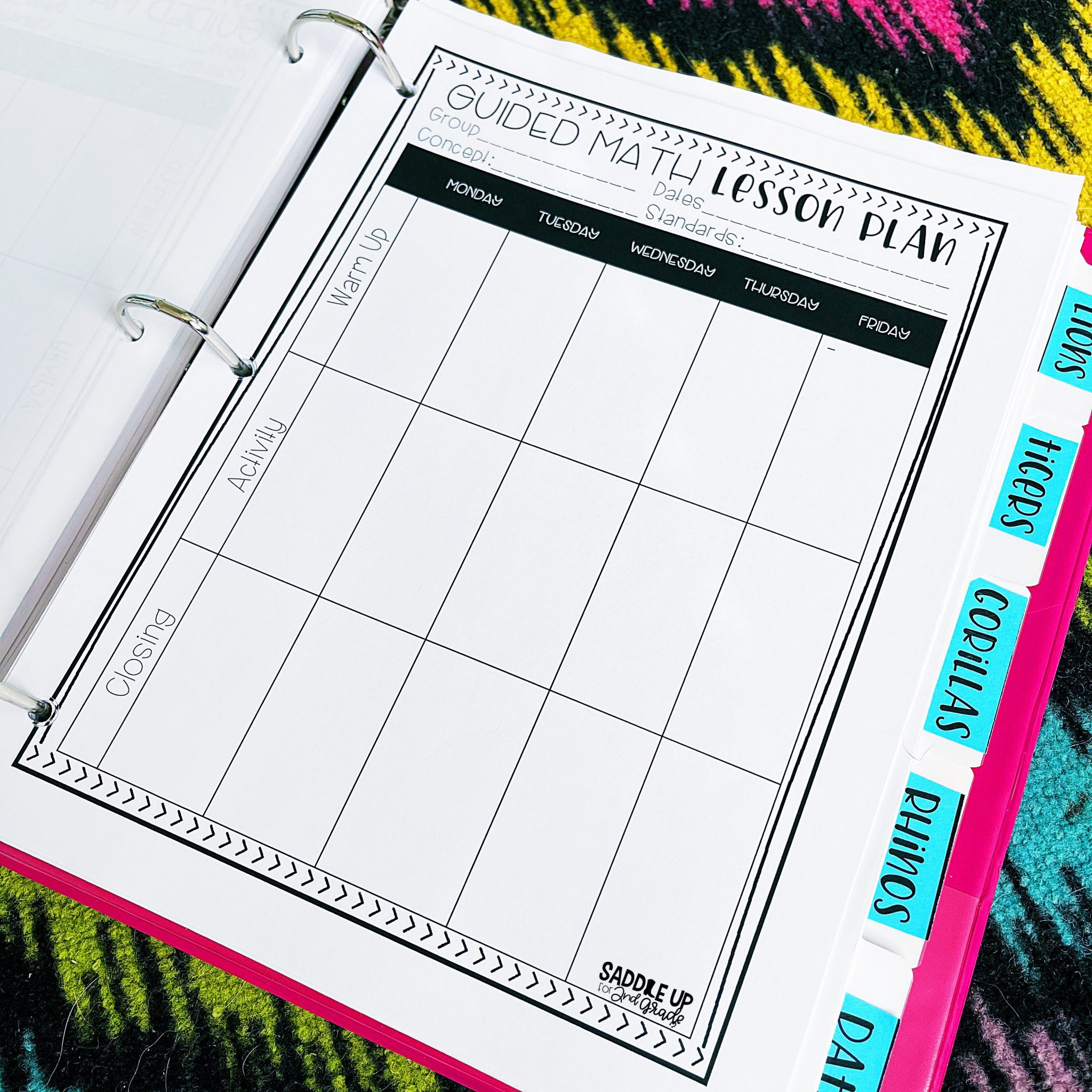 How To Use A Guided Math Binder