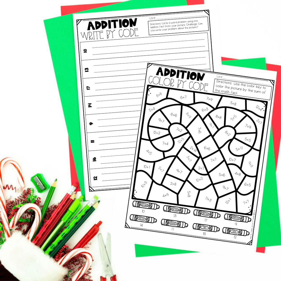 5 Free Festive Winter Math Activities - Saddle Up for 2nd Grade