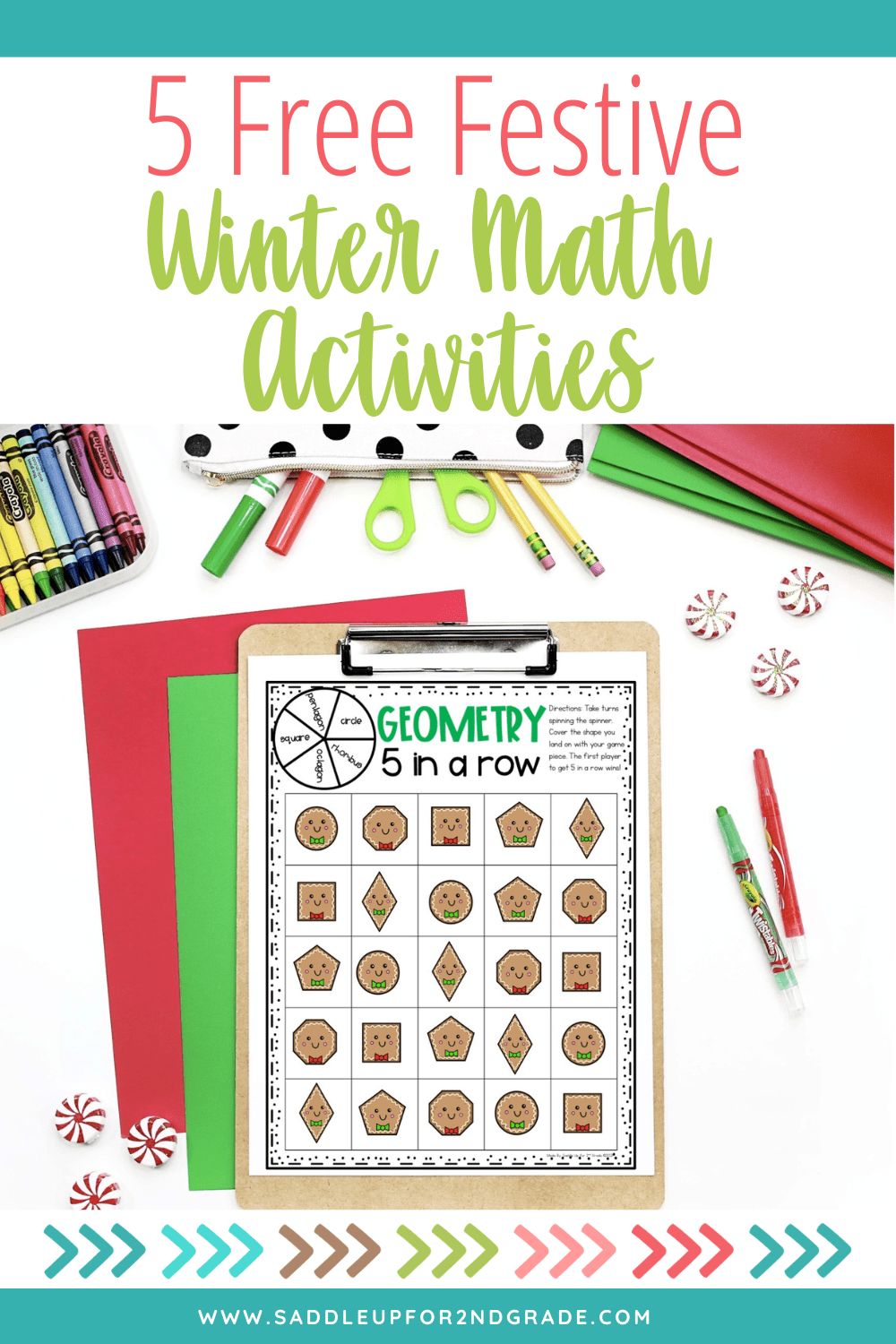 5 Free Festive Winter Math Activities - Saddle Up for 2nd Grade