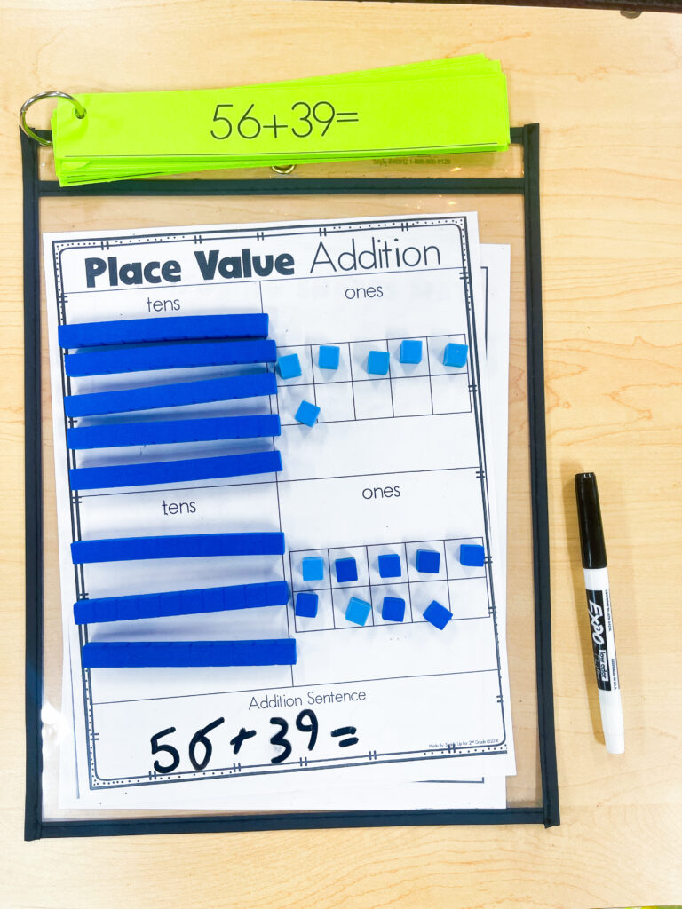Free Addition with Regrouping Lesson Plan Using Base Ten Blocks ...