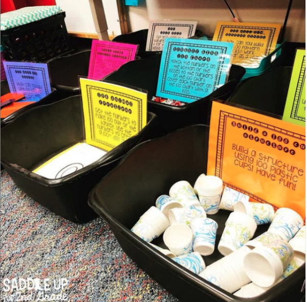 A Quick and Easy Way to Set Up Your 100th Day Stations - Saddle Up for ...