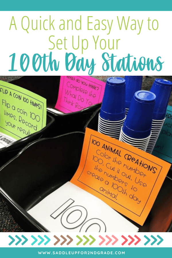 A Quick and Easy Way to Set Up Your 100th Day Stations - Saddle Up for ...