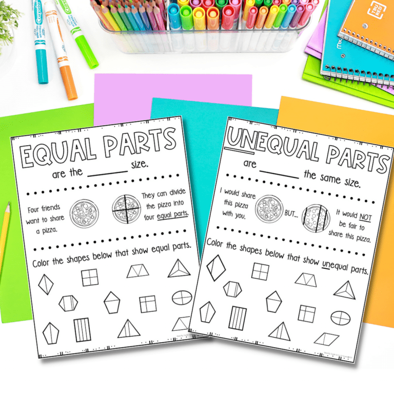 Teacher-Tested Strategies for Introducing Equal and Unequal Parts to ...