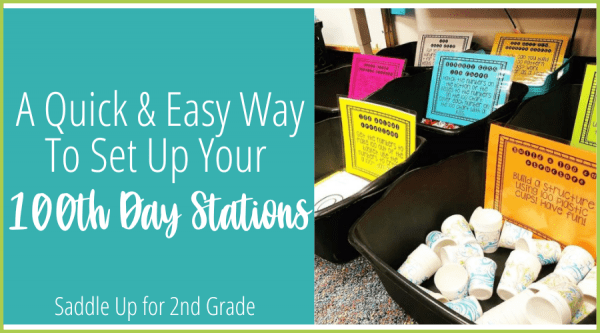 A Quick and Easy Way to Set Up Your 100th Day Stations - Saddle Up for ...