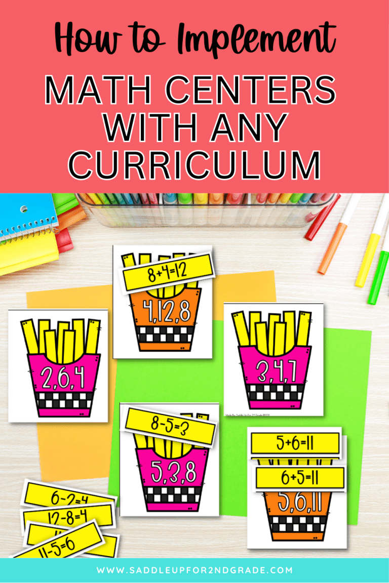 How to Implement Math Centers With Any Curriculum: Spiral Review Made ...