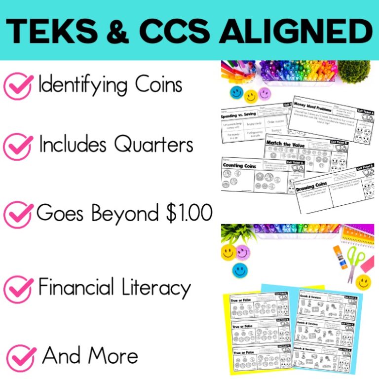 Counting Coins Exit Tickets - Includes Money and Financial Literacy for ...