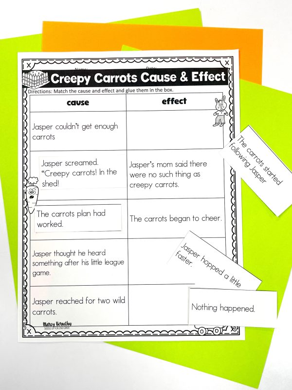 Creepy Carrots Activities | Halloween Reading Fun - Saddle Up for 2nd Grade