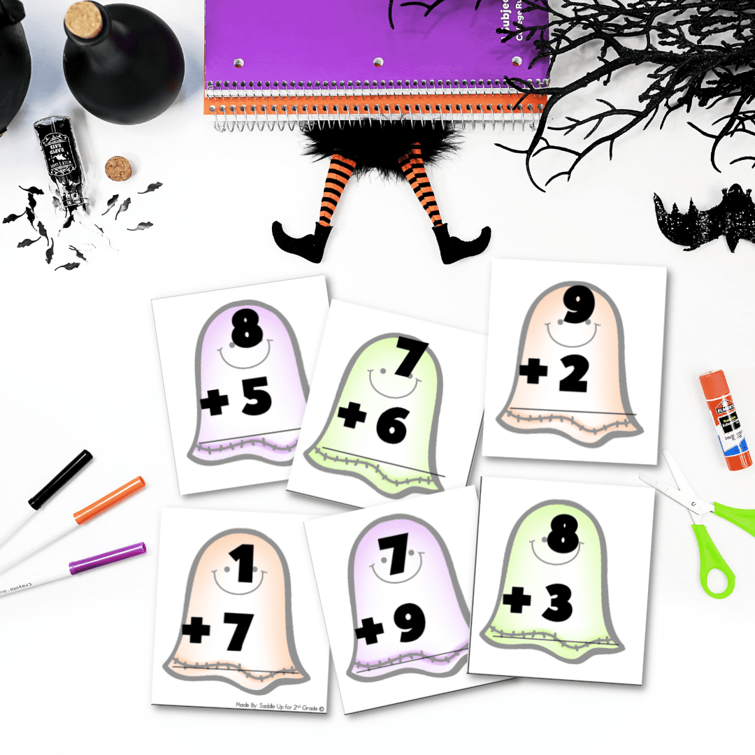 Spooky Math Fun | 10 Halloween Math Centers for Second Graders