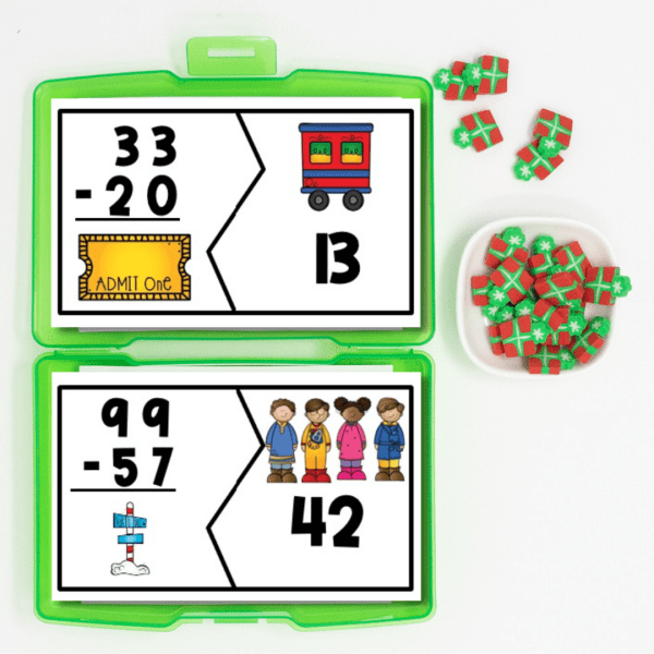 Holiday Math Fun | Magical Christmas Math Centers for 2nd Grade