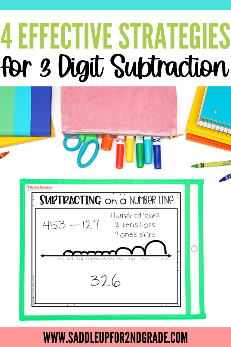 Teaching 3 Digit Subtraction Strategies | 4 Effective Ways to Teach ...