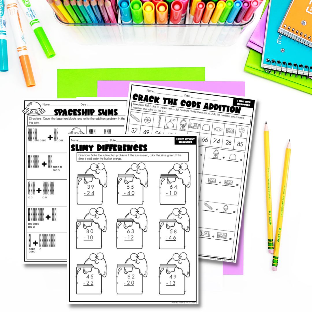 3 Fun Ways to Use Addition and Subtraction With Regrouping Worksheets ...