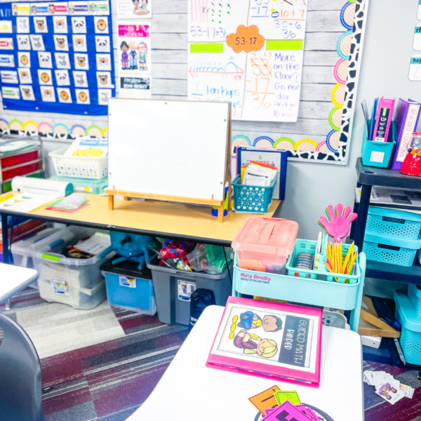 Steal My Simple Teacher Cart Organization System | 3 Tier Cart ...
