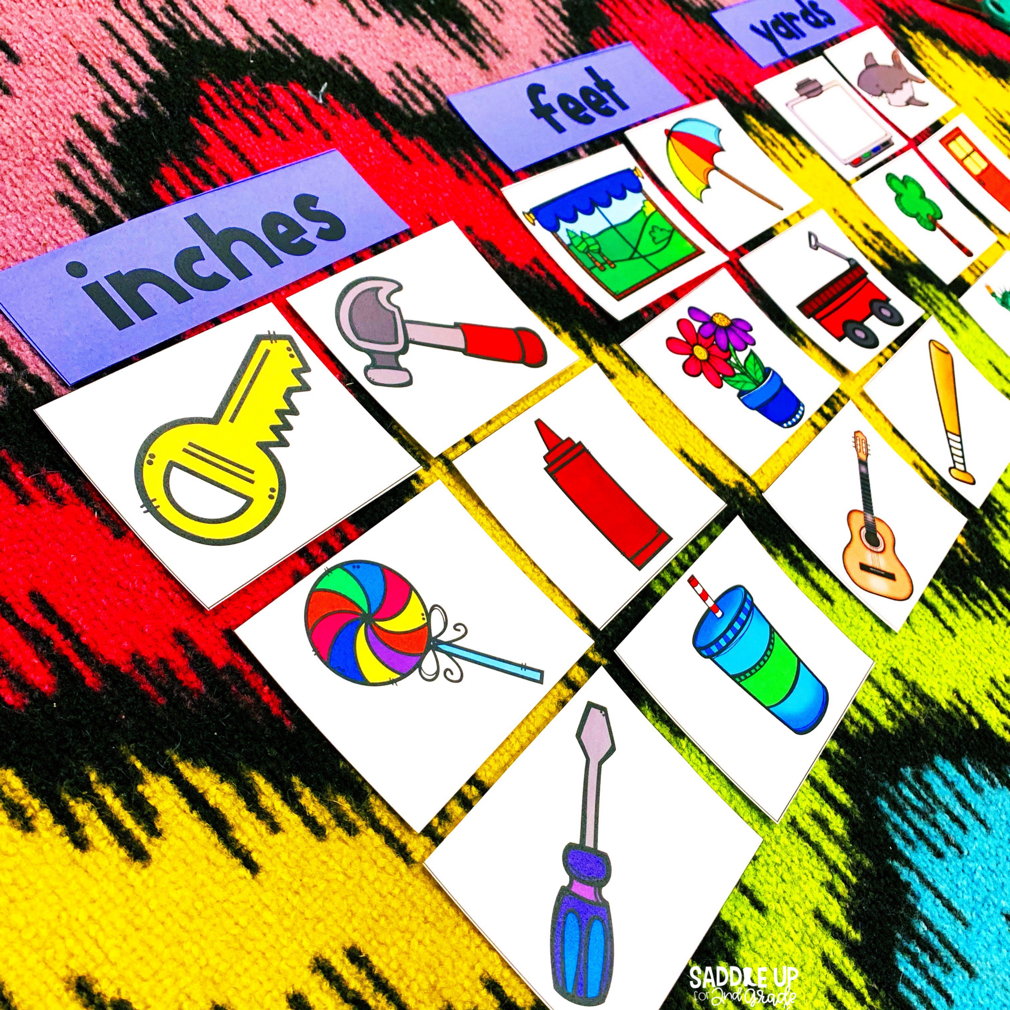 Teaching Inches Feet Yards | Free Measurement Lesson Plan for 2nd Grade ...