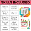 November Math Centers for 2nd Grade Includes Thanksgiving Theme ...