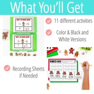 December & Christmas Math Centers for 2nd Grade - Saddle Up for 2nd Grade