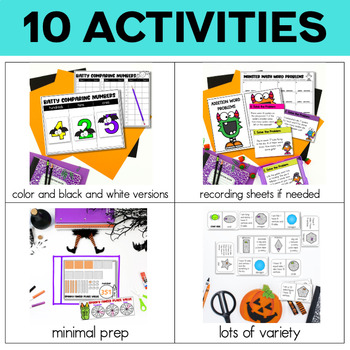 10 Spooky Fun Math Halloween Math Centers for 2nd Grade