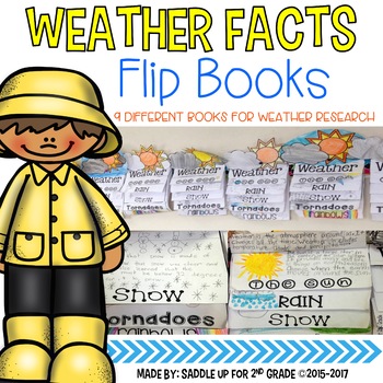 Weather Fact Flip Books - Saddle Up for 2nd Grade