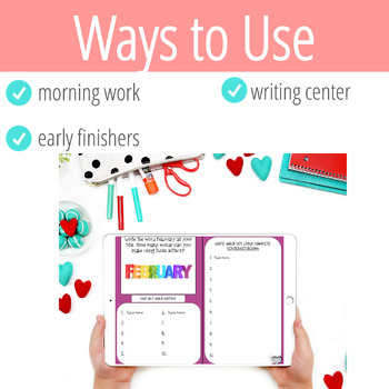 February Picture Writing Prompts - Valentine Writing - Daily Writing ...