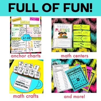 Addition and Subtraction With No Regrouping Activities - Saddle Up for ...
