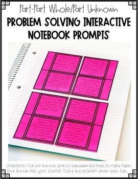 Word Problems: Part Part Whole-Part Unknown - Saddle Up for 2nd Grade