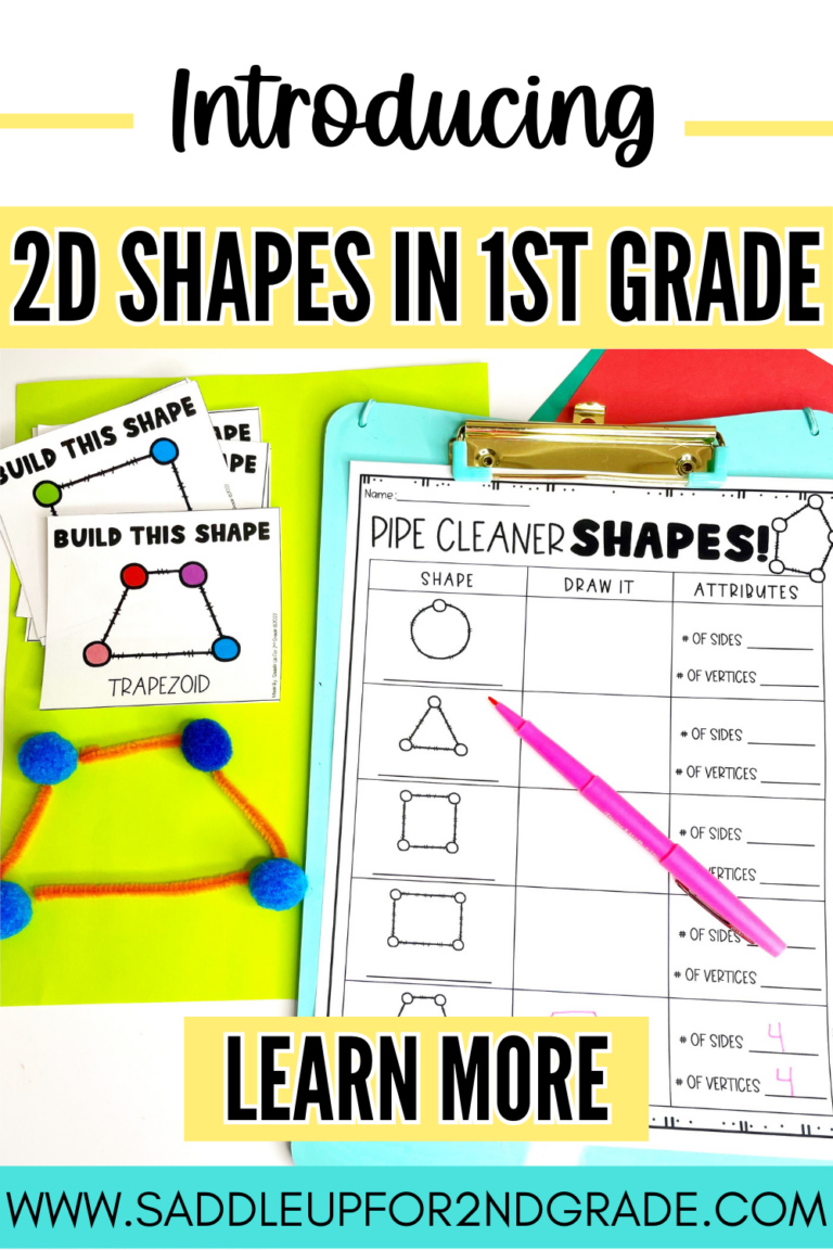 Introducing 2D Shapes Attributes in 1st Grade With 6 Easy Activities