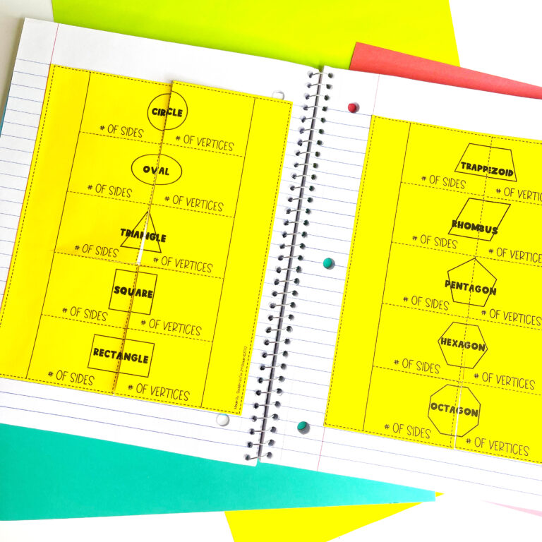 Introducing 2D Shapes Attributes in 1st Grade With 6 Easy Activities