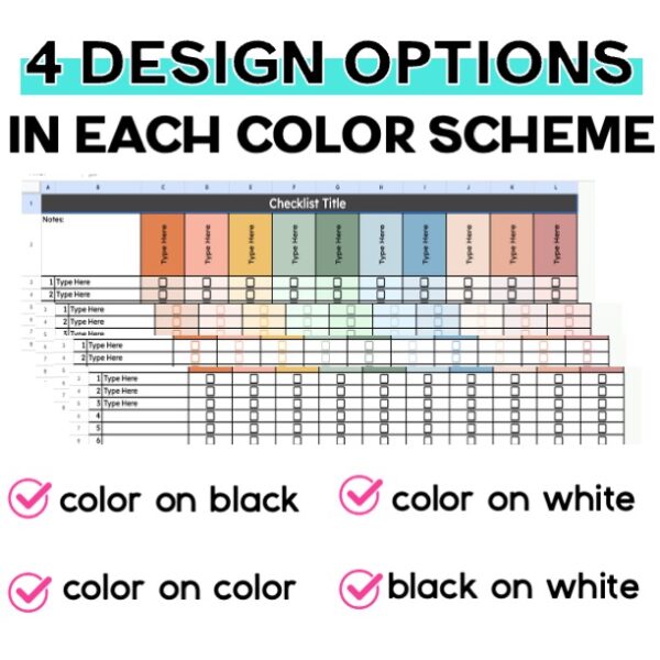 Editable Google Sheets Checklists for Teachers - Classroom Planning and ...