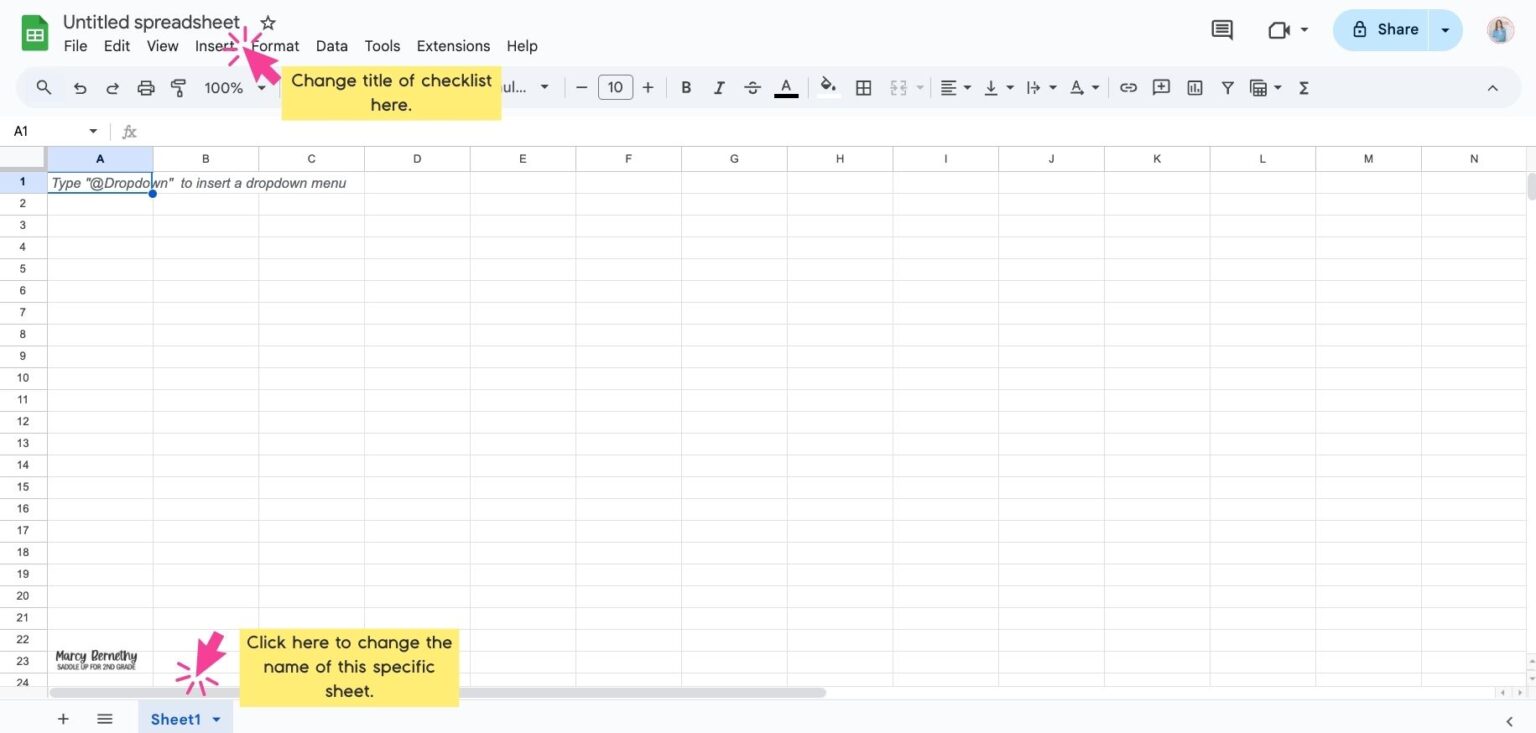 How to Create a Checklist in Google Sheets as a Teacher the Easy Way