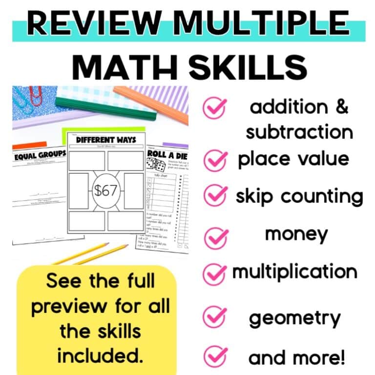 Quick and Easy Six Seven Math Activities and Worksheets for 6 7 Day of ...