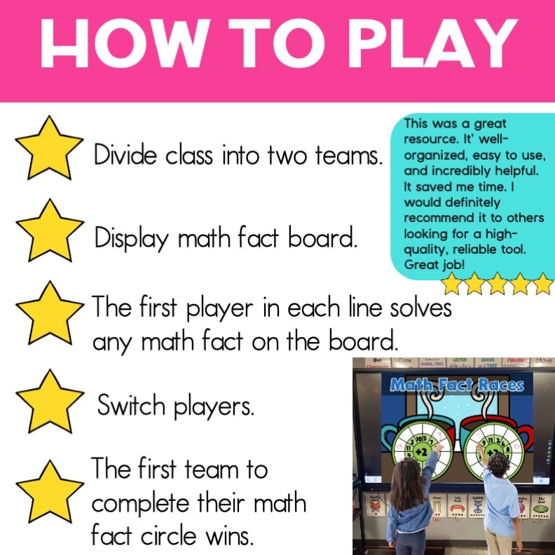 Easy Winter Addition and Subtraction Game for Math Fact Fluency