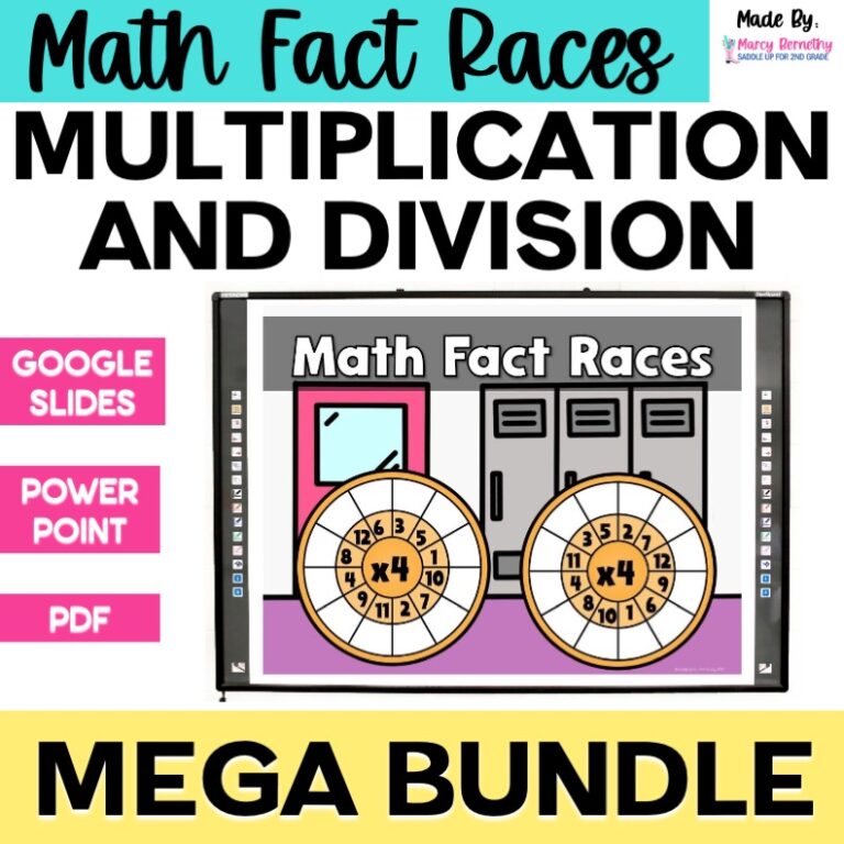 Math Fact Games Multiplication & Division | Fun Fluency Races for 3rd ...