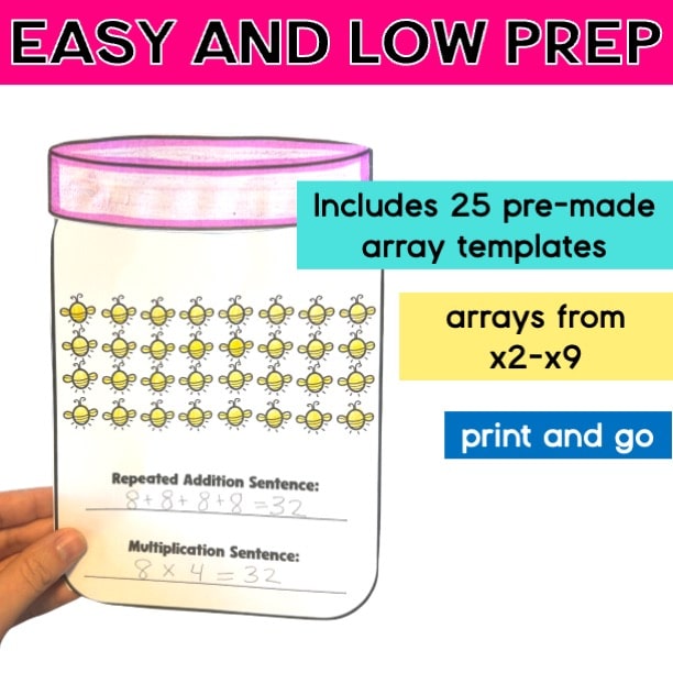 Multiplication Arrays Craft Activity for 2nd and 3rd Grade - Saddle Up ...